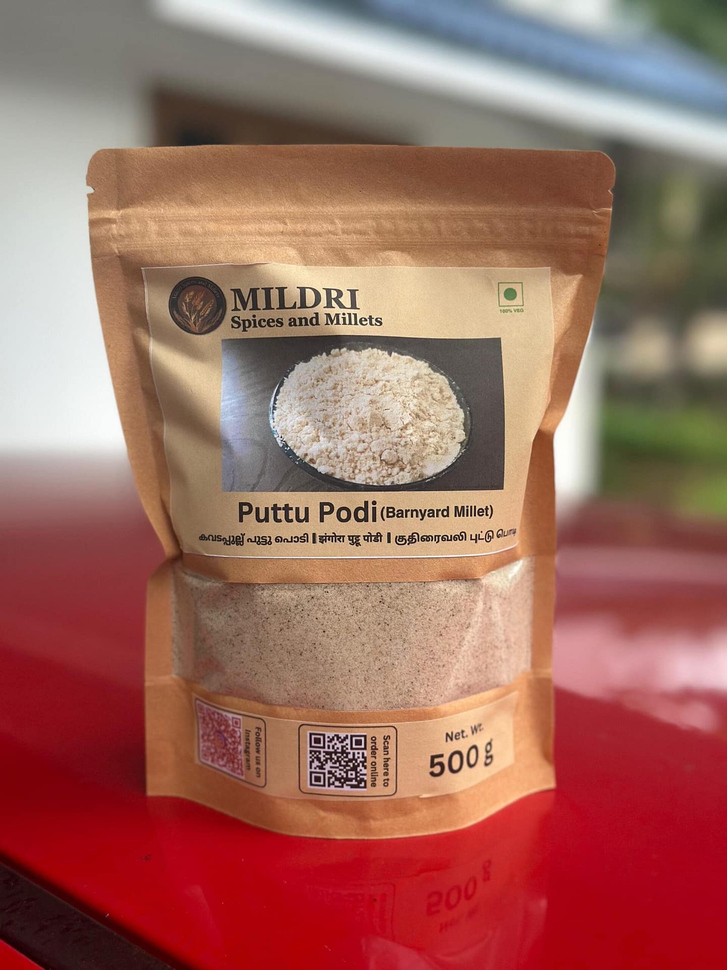 Barnyard Puttu Podi (500 g) - Mildri Spices and Millets